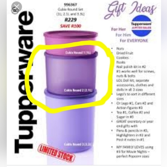 Tupperware | Kitchen | Tupperware 2 L Round Container | Poshmark